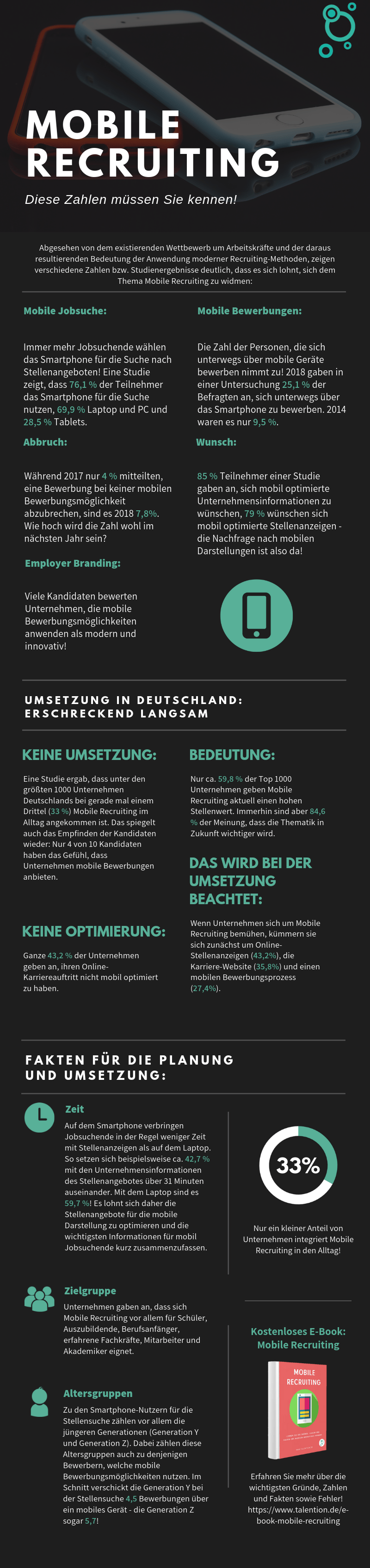 Infografik: Mobile Recruiting - Diese Zahlen müssen Sie kennen!